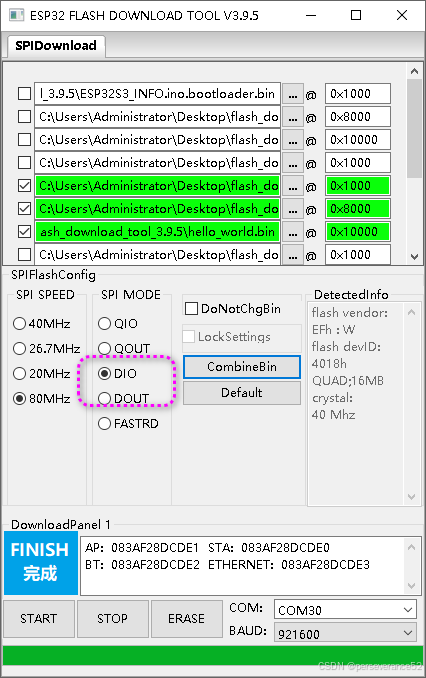 ESP32 SPI Flash数据模式解析_esp32 qio和dio-CSDN博客