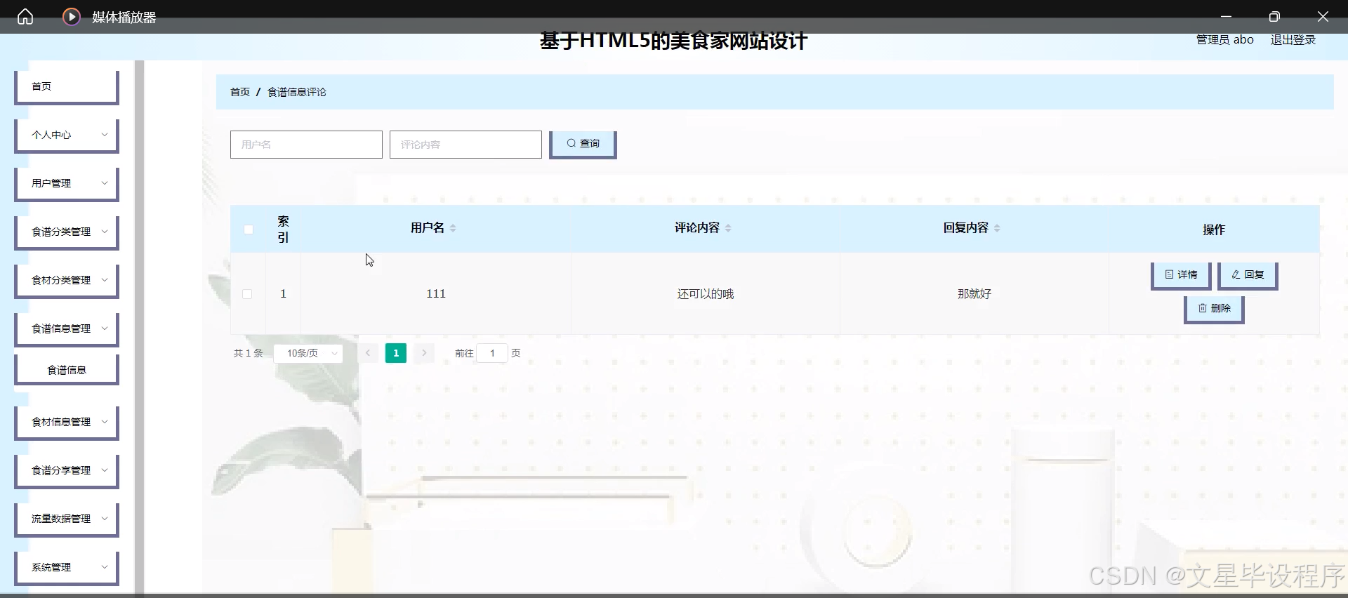 基于ssmvue基于html5的美食家网站设计开题报告源码论文基于html5的美食网站设计制作开题报告 Csdn博客