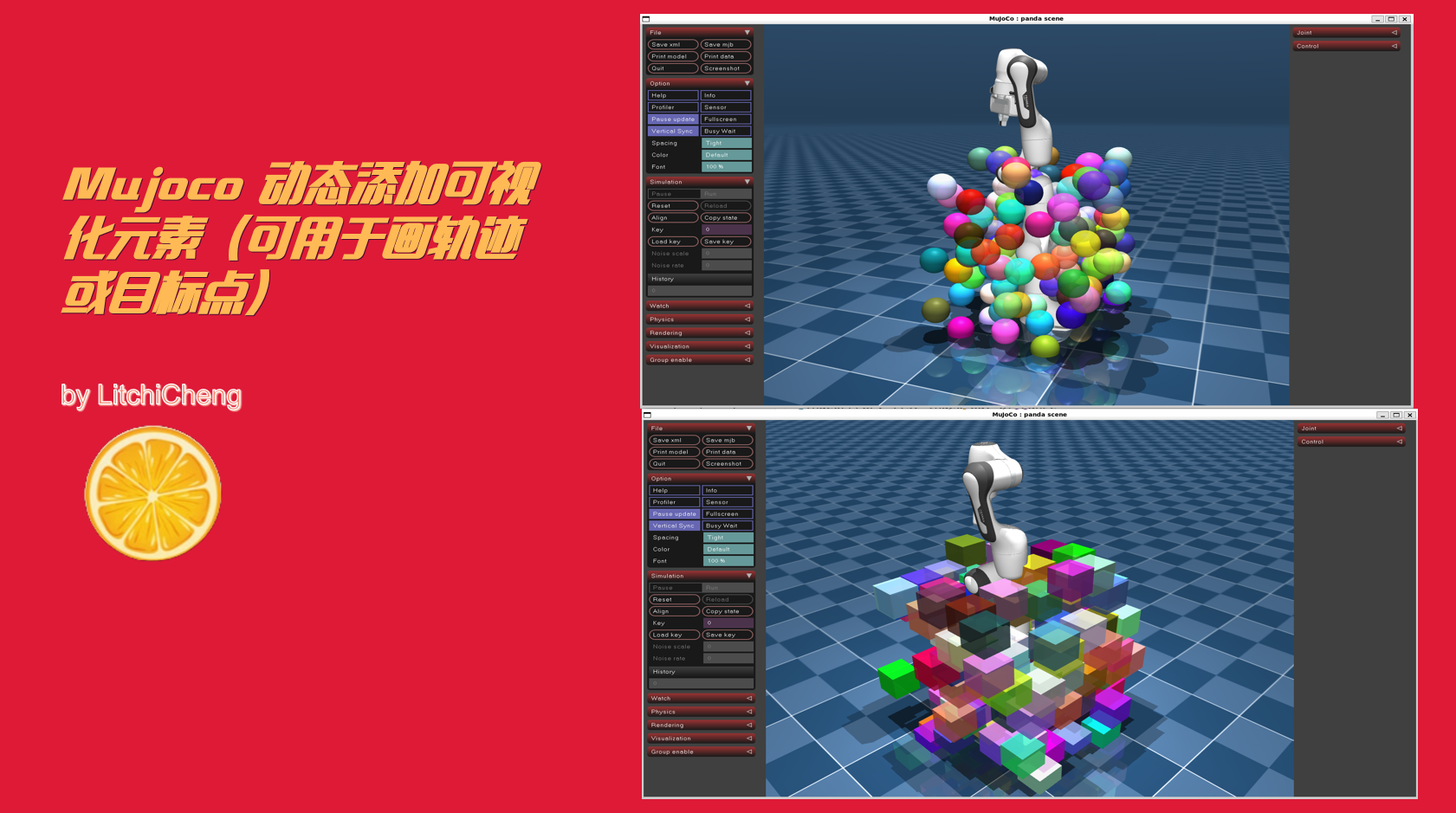 Mujoco 动态添加可视化元素（可用于画轨迹或目标点）-CSDN博客