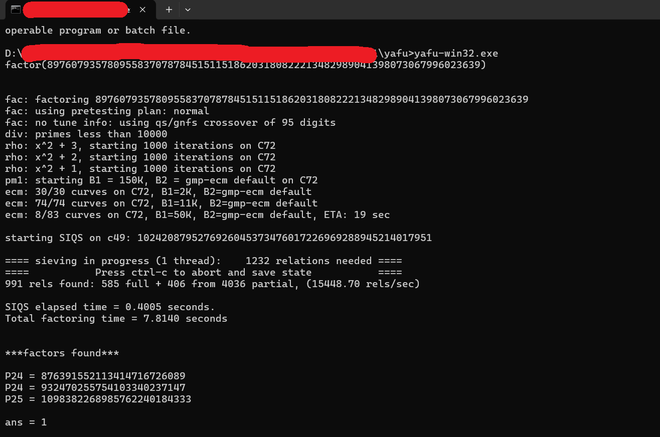 yafu使用教程（rsa中分解N）(这里不提供软件)_yafu怎么用-CSDN博客