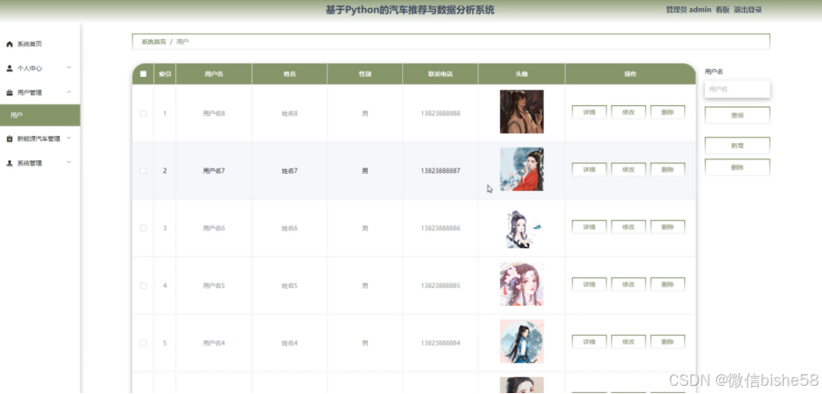 计算机毕业设计之基于python的汽车推荐与数据分析系统基于python的汽车推荐系统 Csdn博客