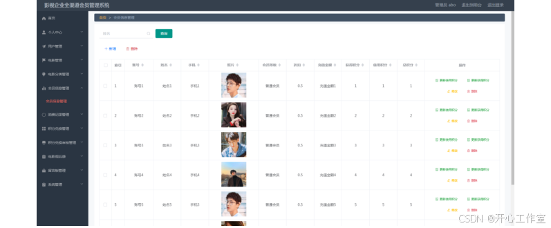 ssm183影视企业全渠道会员管理系统的设计与实现+vue(文档+源码)_kaic-CSDN博客