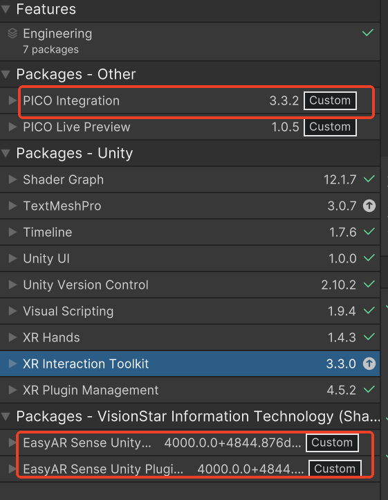 Pico MR 中使用 EasyAR 图像识别_easyar 调用xreal eye摄像头-CSDN博客