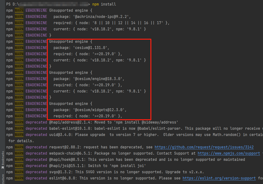 vue3项npm install安装依赖cesium.js，运行项目后报错_cesium的npm包那个版本号与vue3兼容性比较好-CSDN博客