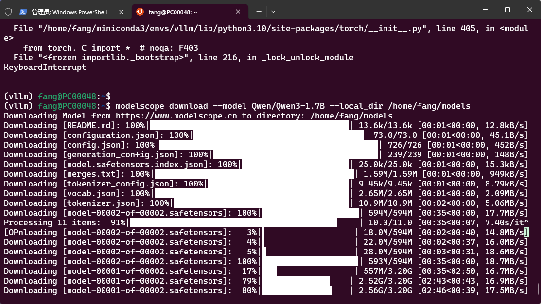 在windows下安装vllm部署Qwen3大模型_windows vllm部署qwen3-CSDN博客