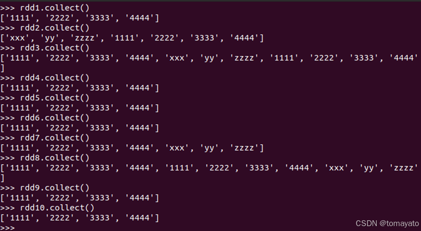 【Spark RDD 常用操作练习（1）】_rdd综合练习一-CSDN博客