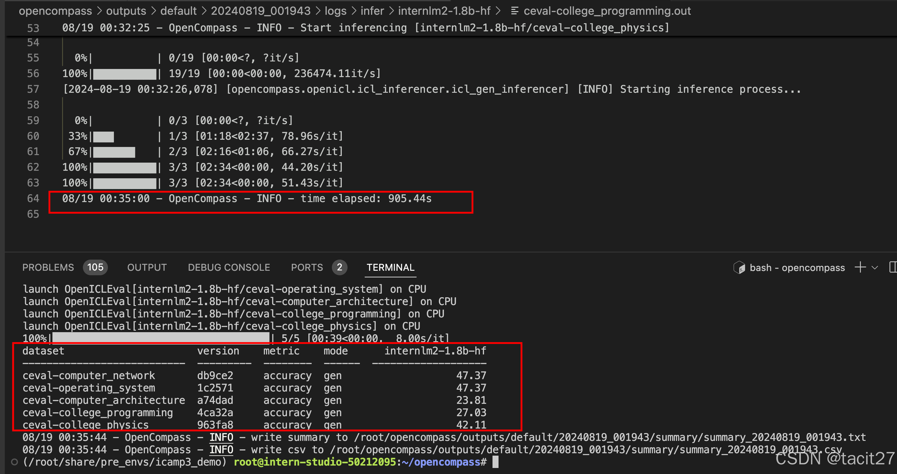 使用 openCompass 对大模型进行评测_经验分享_baidu_29999479-AI Agent技术社区