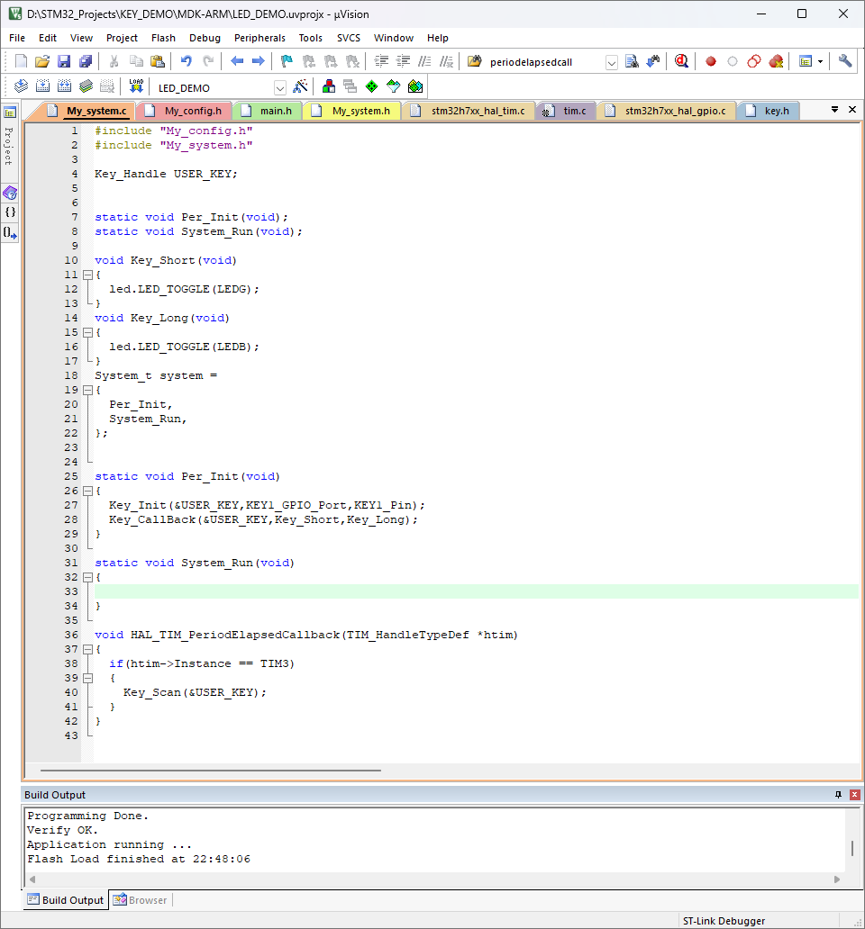 Stm32按键长按短按保姆级教程（hal库）以stm32h7vbt6为例stm32 按键长按短按 Csdn博客