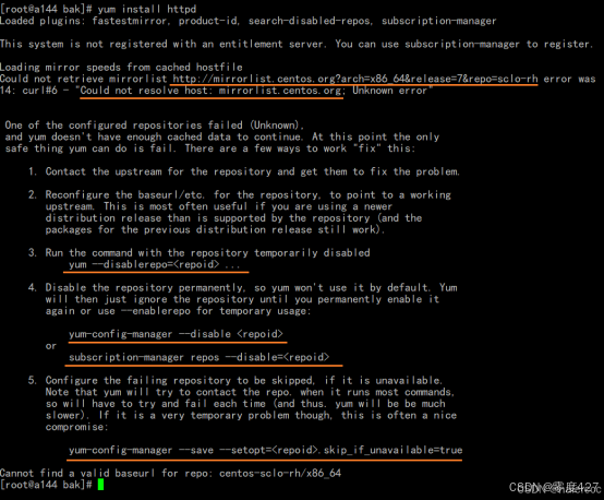 使用yum安装报错：Could not retrieve ...的解决方法-CSDN博客