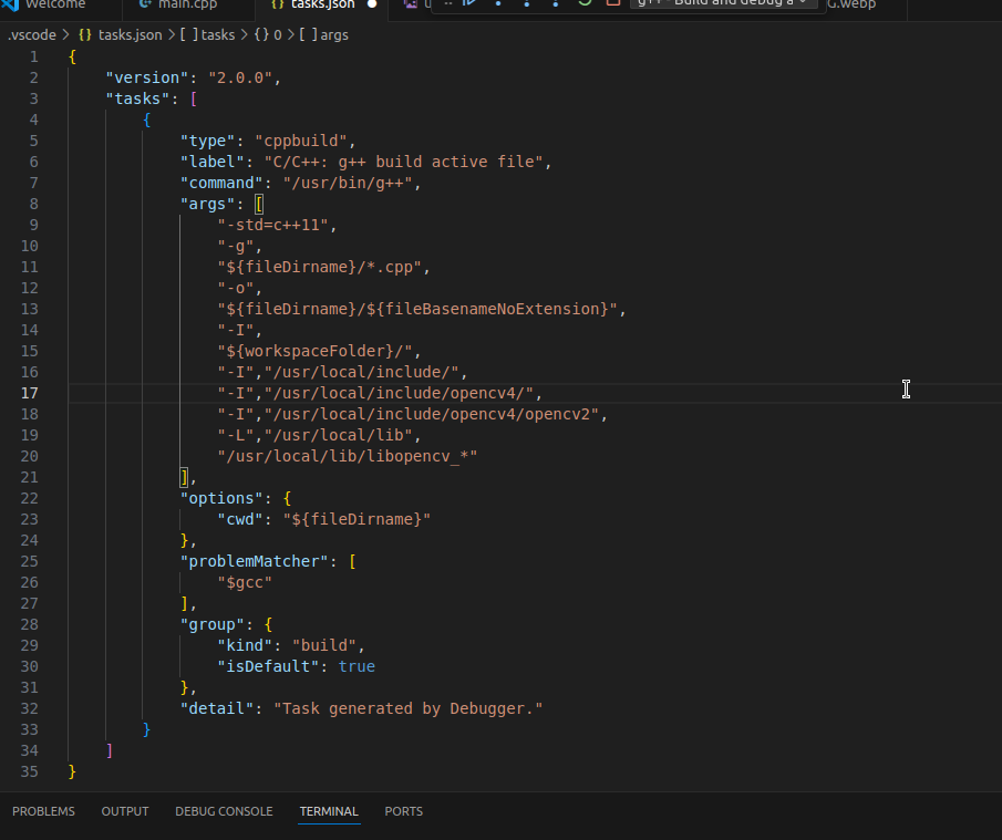Unbuntu系统下VScode中配置opencv（c++）环境_ubuntu下vscode配置opencv-CSDN博客