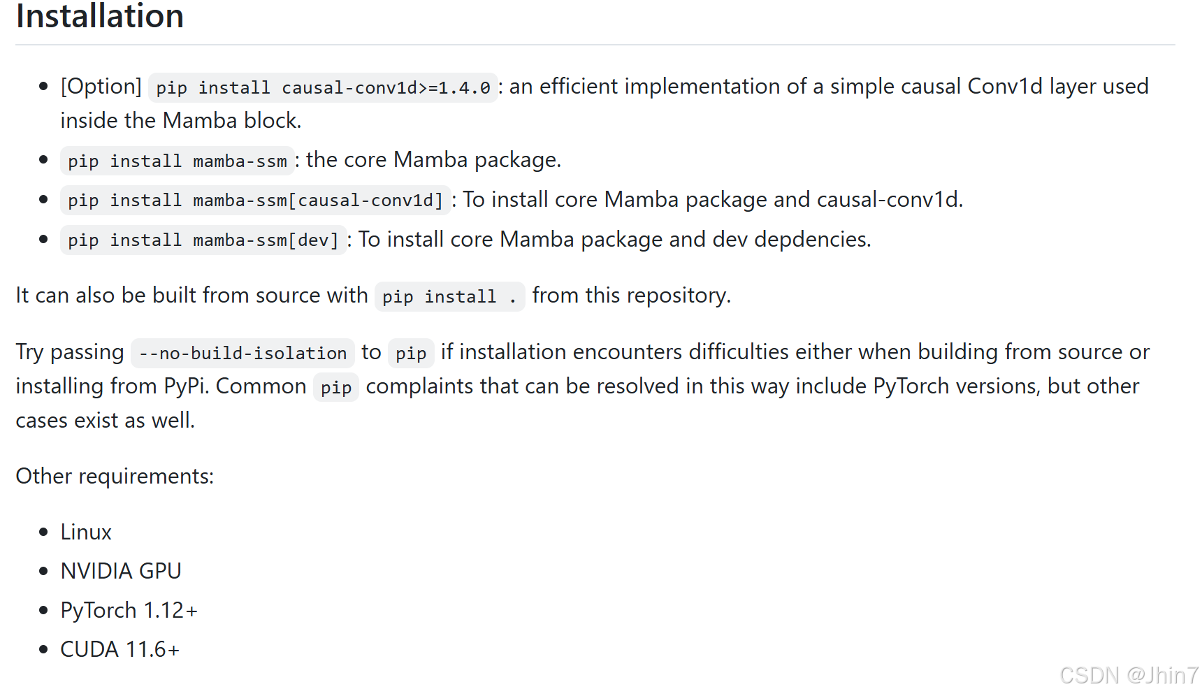 VMamba配置流程_vmamba环境配置-CSDN博客
