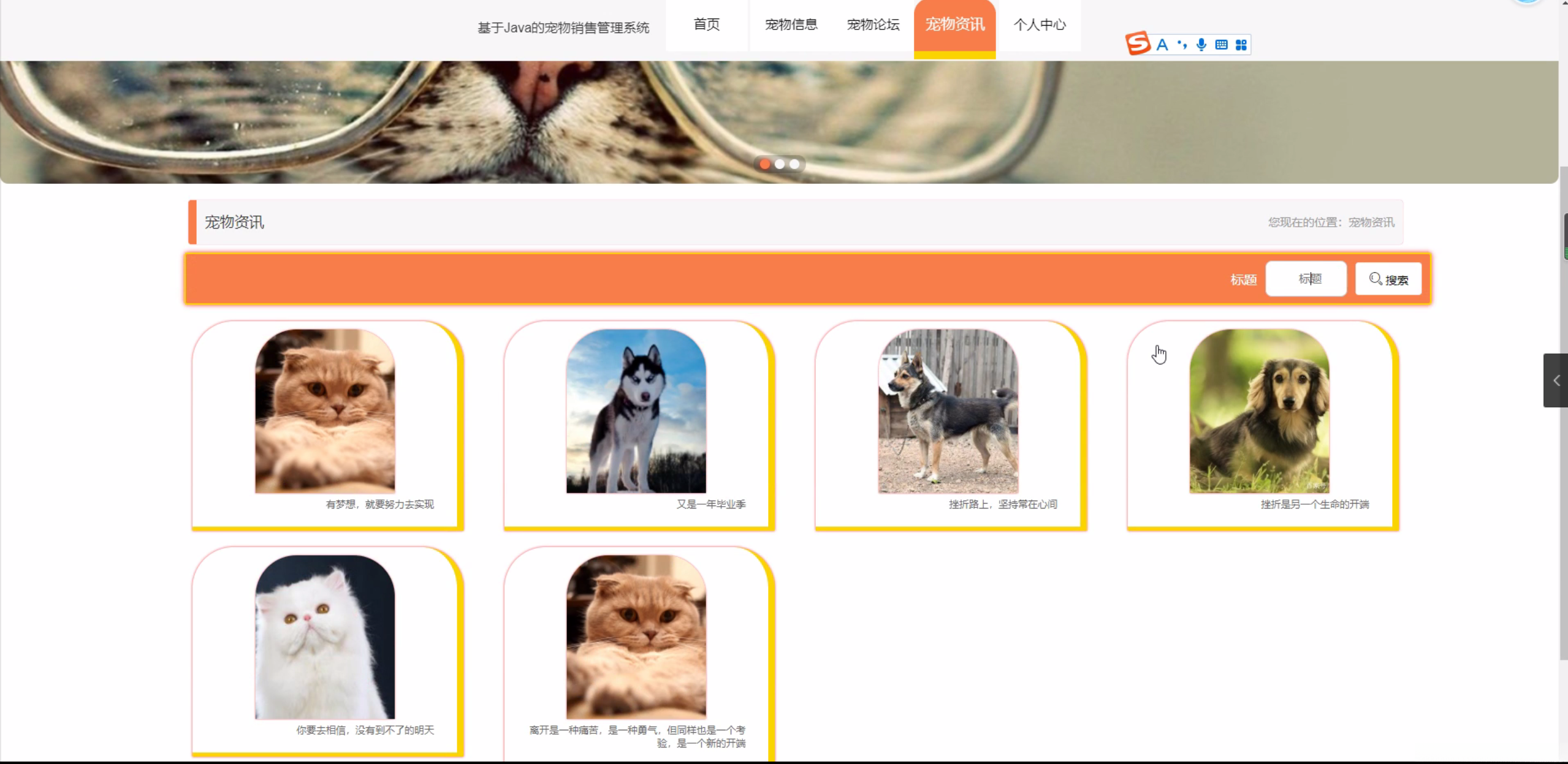 Java基于java的宠物销售管理系统源码mysql文档狸花猫开源系统 Csdn博客