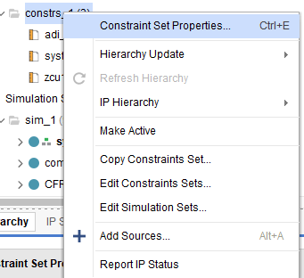 [Common 17-70] Application Exception: HAXFVDSDataMgr : constrset is the wrong type - expected ...