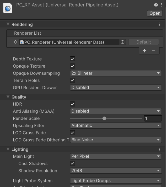 [学习记录]URP流程解析(1)--渲染管线创建_default renderer is missing, make sure there is a -CSDN博客