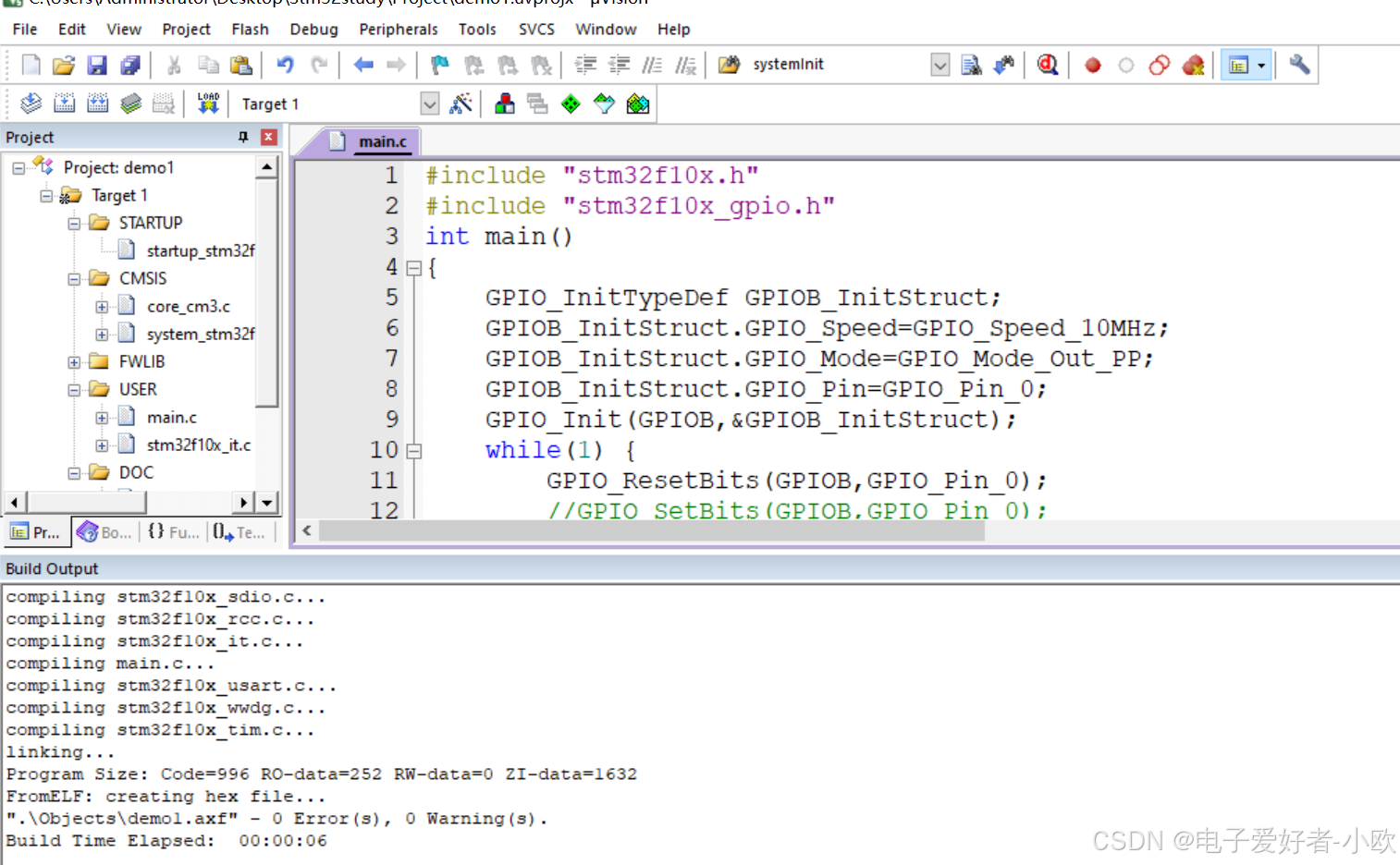 STM32F103C8T6单片机基于固件库的工程模版（STM32F10x固件库资料）_stm32f103c8t6工程模板-CSDN博客