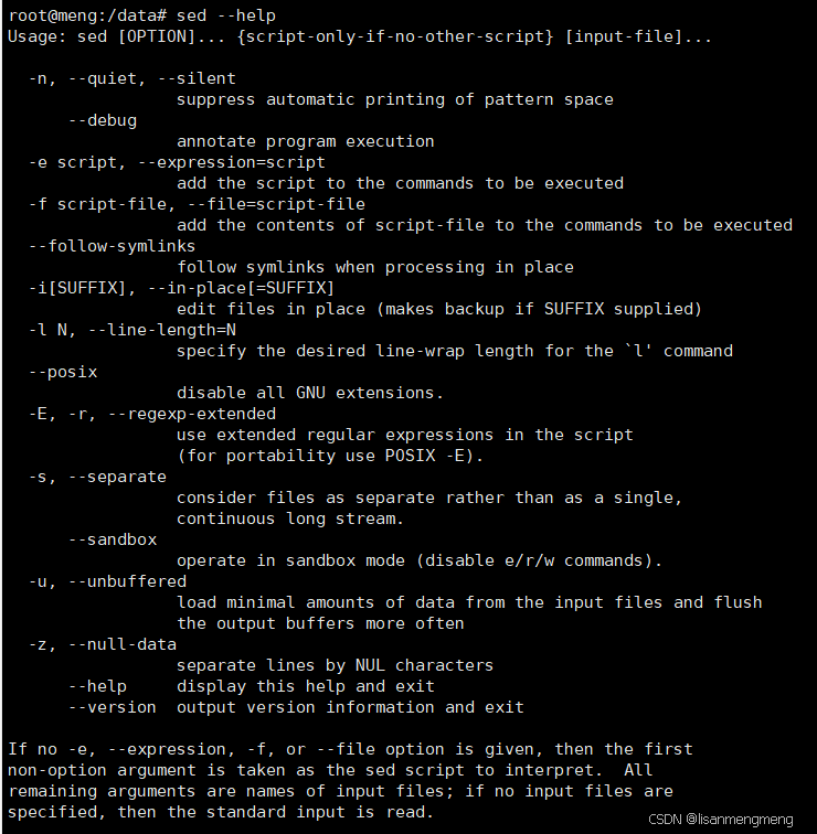 sed 的简介_sed里面空格怎么表示-CSDN博客