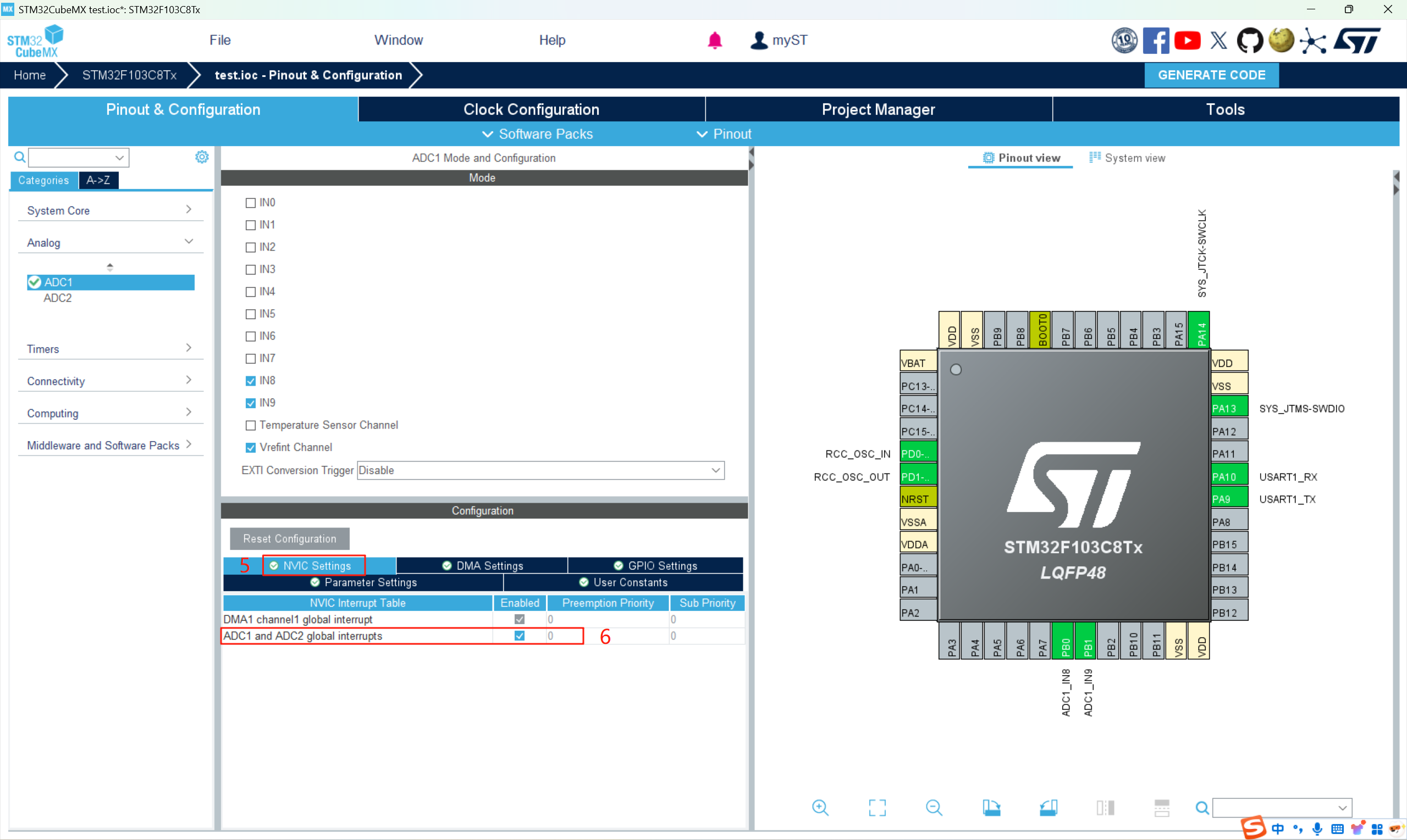 【STM32CubeMX学习指南---ADC多通道采集与DMA传输】_stm32cubemx adc 多通道-CSDN博客
