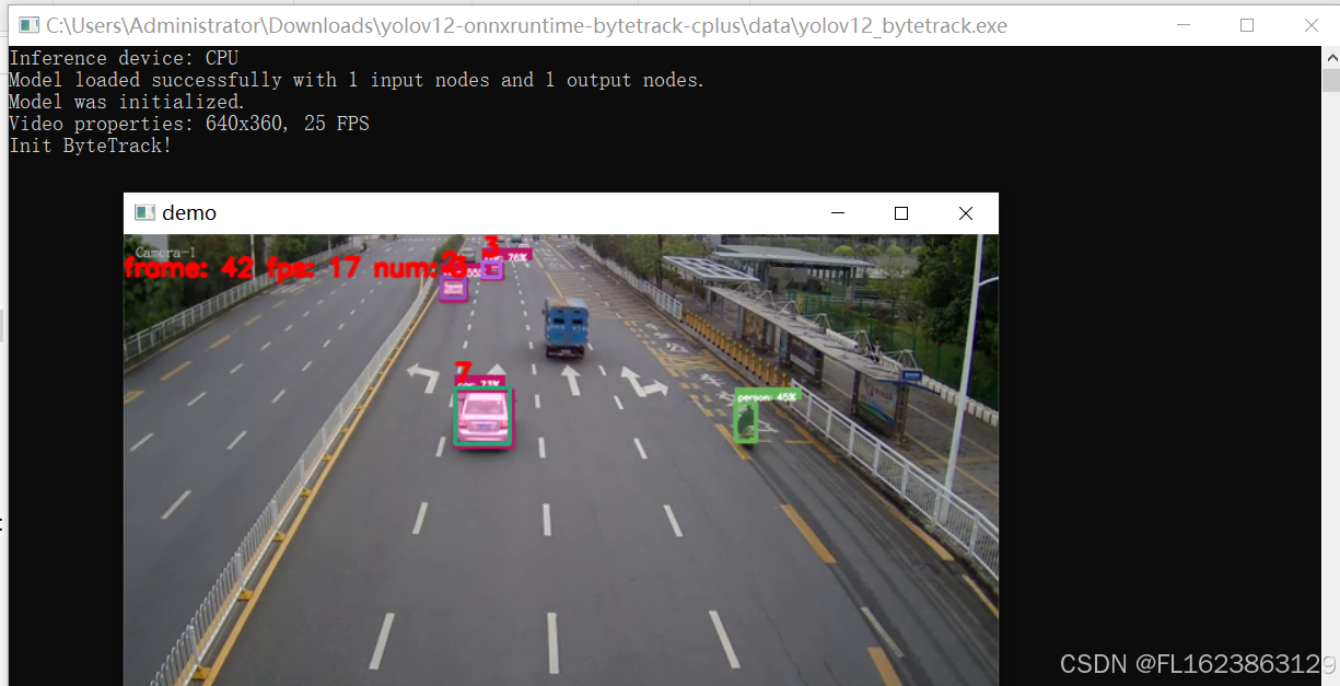 [cmake]C++使用yolov12结合bytetrack实现目标追踪演示_bytetracker yolov12-CSDN博客