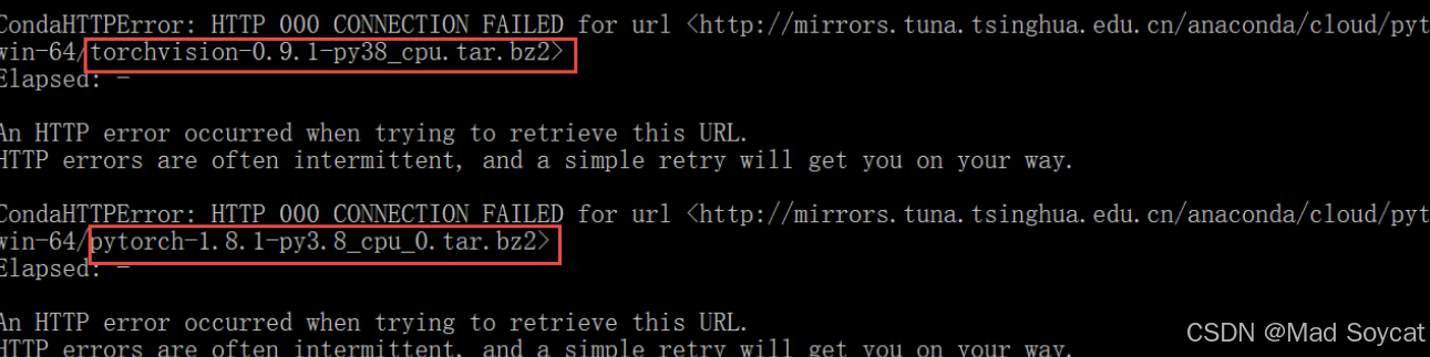 解决CondaHTTPError: HTTP 000 CONNECTION FAILED for url-CSDN博客