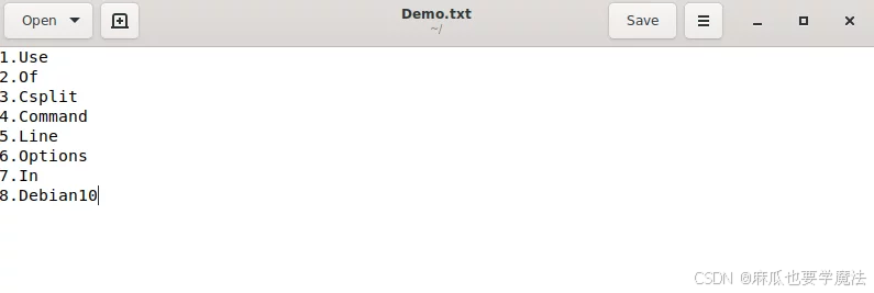 Linux csplit命令图文教程：将一个大文件拆分为多个较小的文件/部分（附详细参数讲解及附图片实例）-CSDN博客
