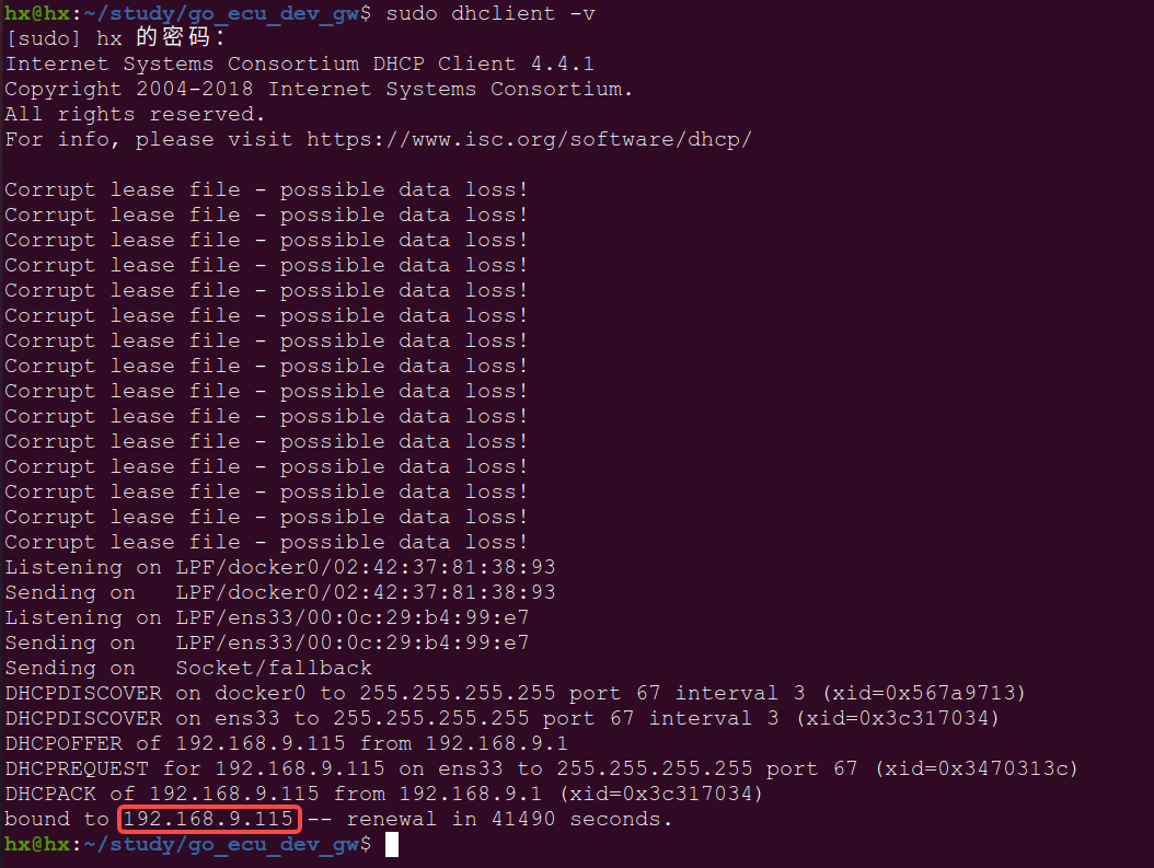 ubuntu为指定网卡动态申请ip_ubuntu dhcp获取ip命令-CSDN博客