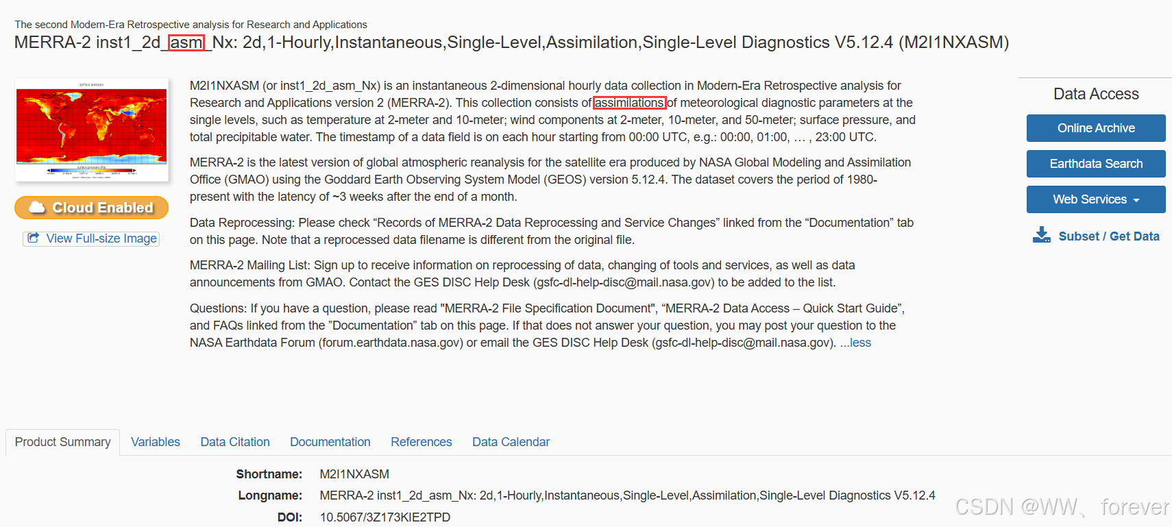 【MERRA-2数据集】M2I1NXASM (5.12.4) 和 M2I1NXINT (5.12.4)概述-CSDN博客