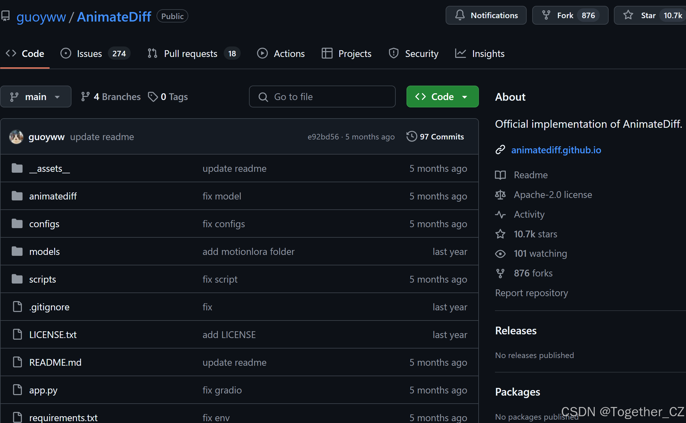 AnimateDiff：无需特定调优即可动画化个性化文本到图像扩散模型_animatediff模型-CSDN博客