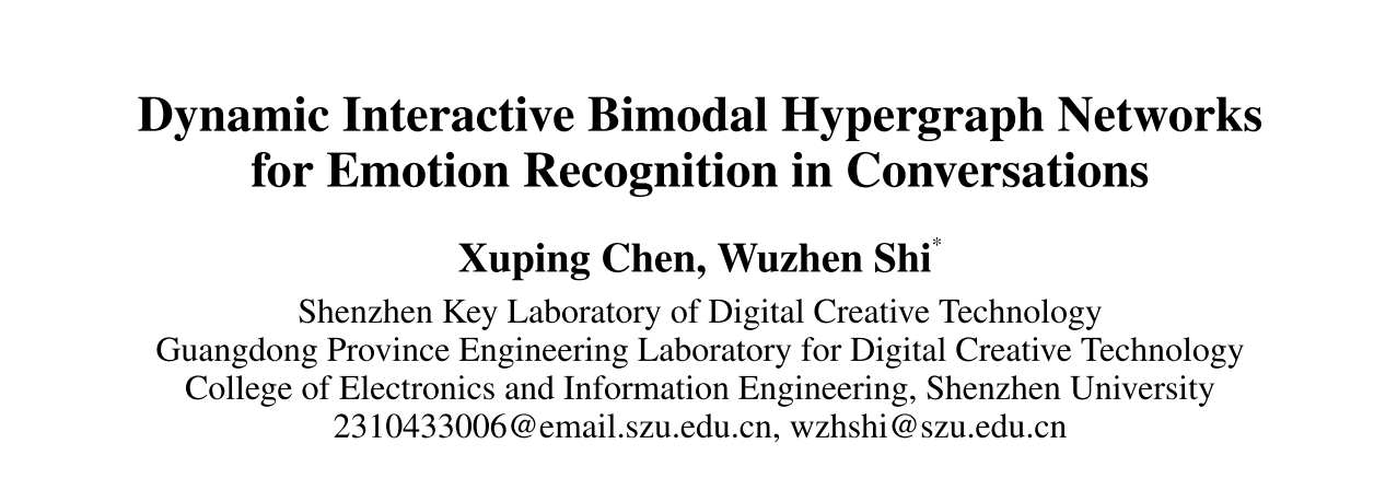 The advancement in multimodal research has increased focus on Emotion Recognition in ...
