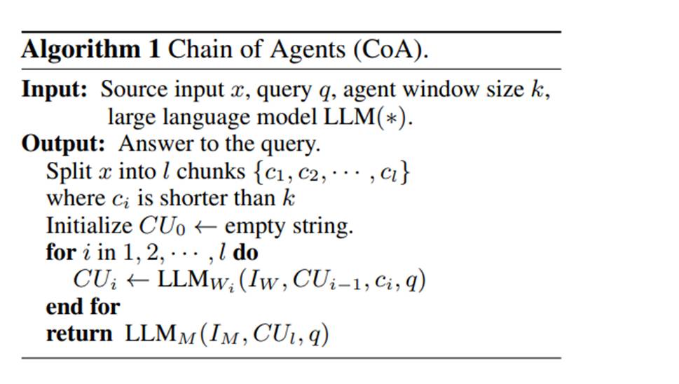Chain of Agents: Large Language Models Collaborating on Long-Context Tasks论文分享-CSDN博客