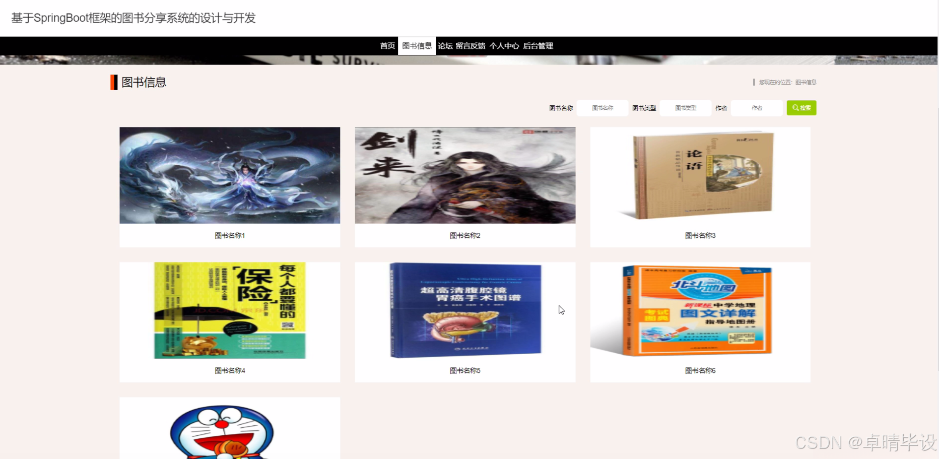 Springbootjavaphpnodepython基于springboot框架的图书分享系统的设计与开发【计算机毕设】 Csdn博客
