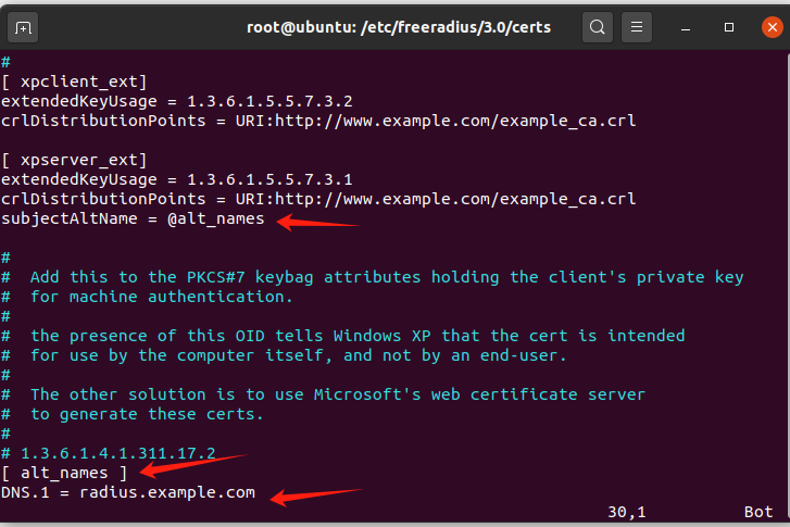 企业WIFI部署FreeRadius3.0+EAP-TLS_freeradius tls-CSDN博客