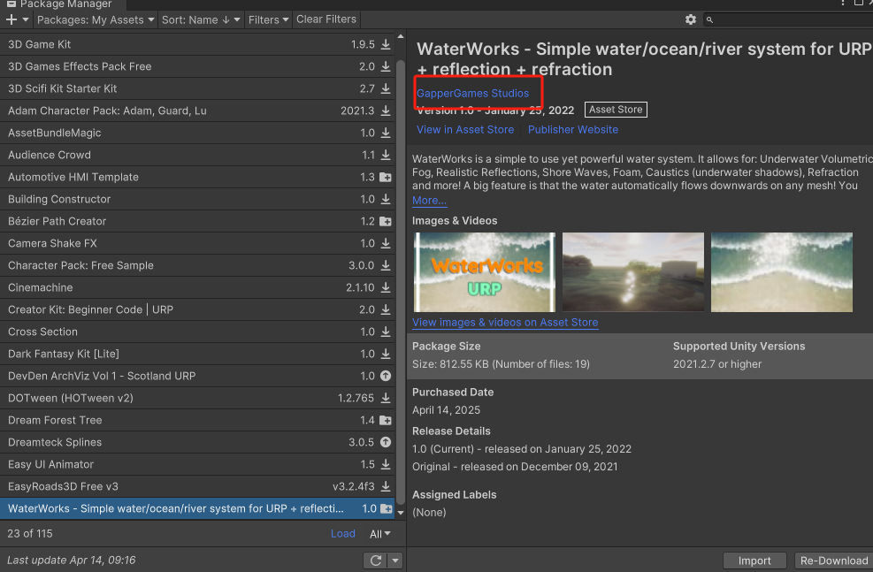 Unity AssetStore资源下载PackManager存储位置_unity asset store下载的资源在哪-CSDN博客