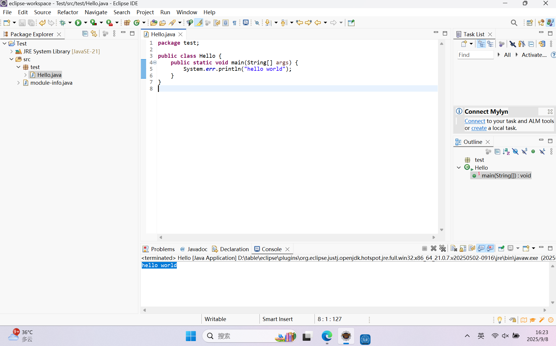 下载Eclipse并且编写第一个java程序-CSDN博客