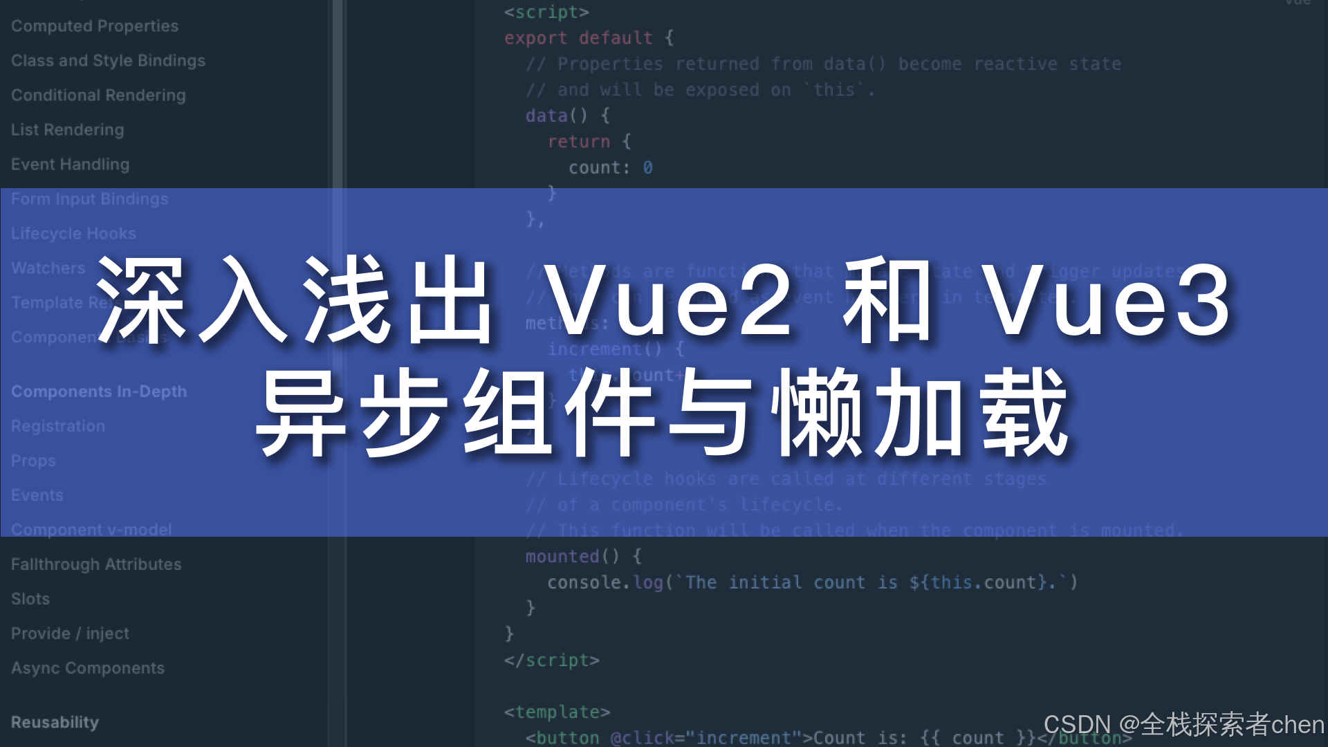 深入浅出 Vue2 和 Vue3 中的异步组件与懒加载_vue2异步组件-CSDN博客