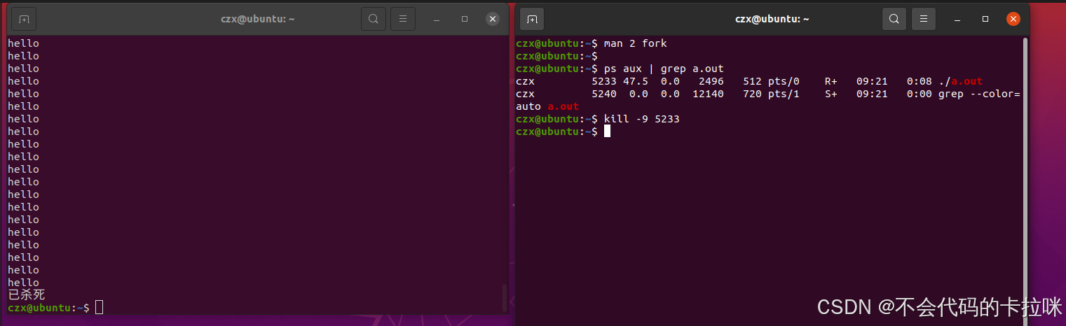 linux kill和PS命令的使用_应用kill、ps两个命令-CSDN博客