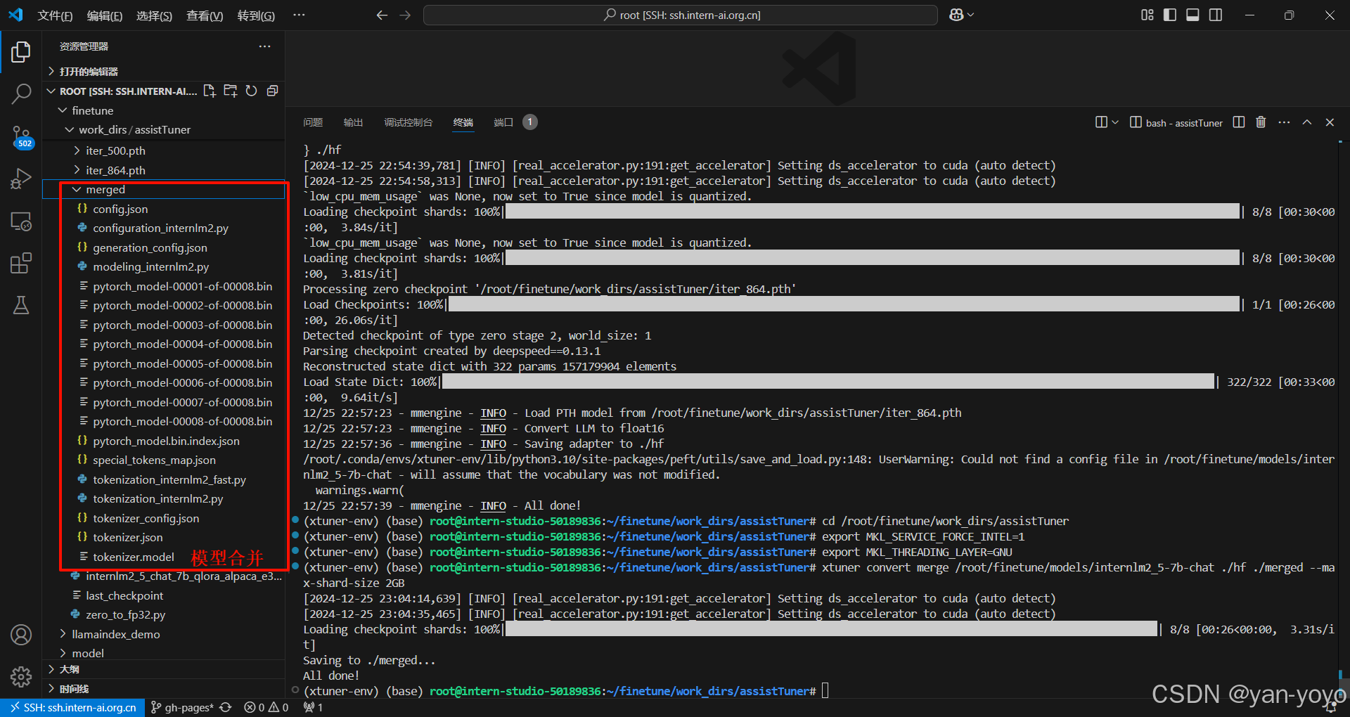 XTuner 微调实践微调-CSDN博客