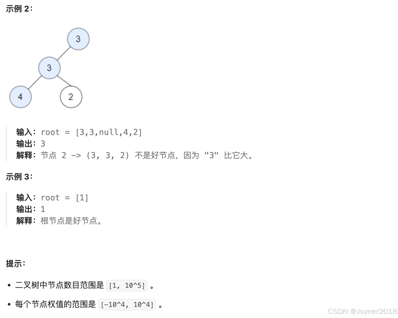 Python Leetcode 统计二叉树中好节点的数目 Csdn博客 9978