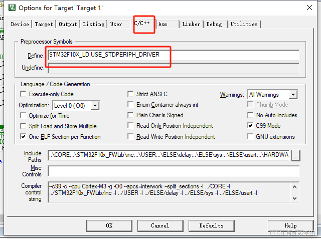 【Keil】解决error: expected a“}“ 和warning: parsing restarts here after previous syntax error-CSDN博客