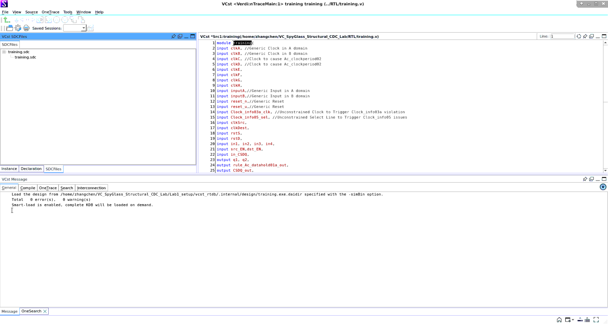 VC Spyglass：CDC官方Hands-on Training（一）_lint-[tfipc-l] too few instance port connections-CSDN博客