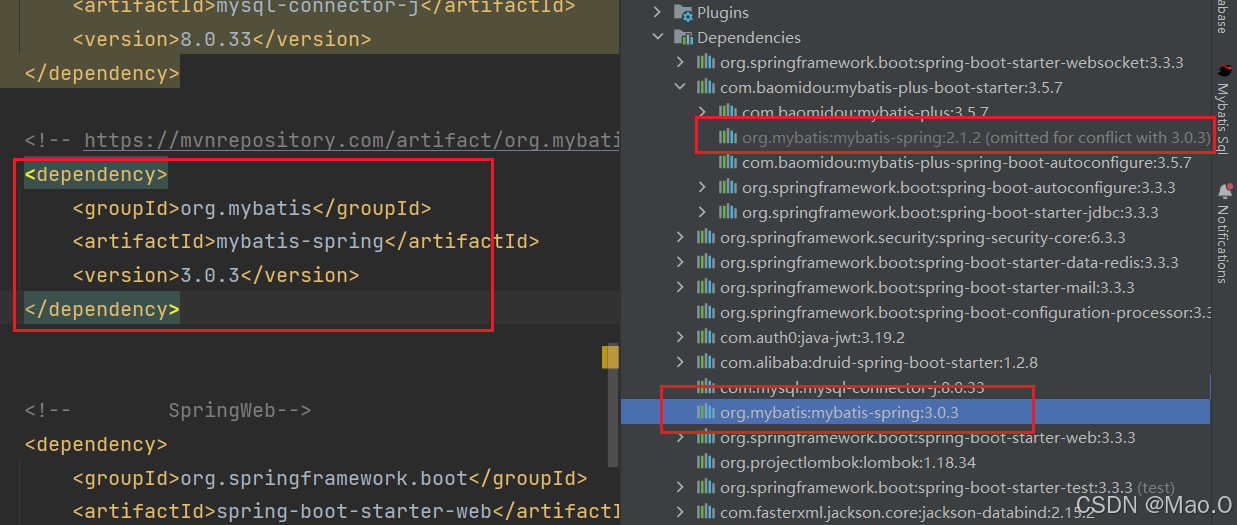 Springboot与mybatisplus的依赖版本冲突问题 Springboot3 2 4对应那个mybatisplus版本 Csdn博客