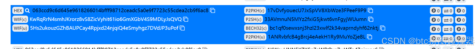 最新BTC多算法指定碰撞器（一秒碰撞1万次）_btc私钥碰撞器下载-CSDN博客