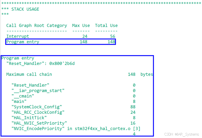 如何获取入口函数不是__iar_program_start的Program entry的stack使用情况_iar stack control file-CSDN博客