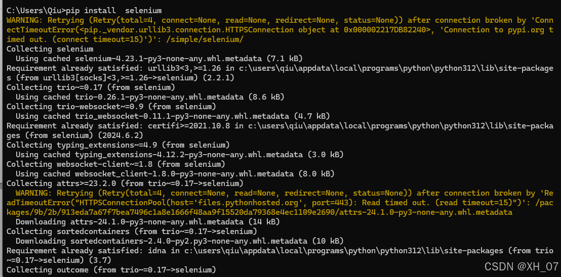 pycharm下selenium安装失败的解决办法之一_pycharm安装selenium失败-CSDN博客