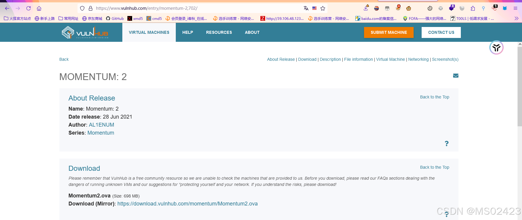 vulnhub靶场之Momentum_momentum靶场-CSDN博客