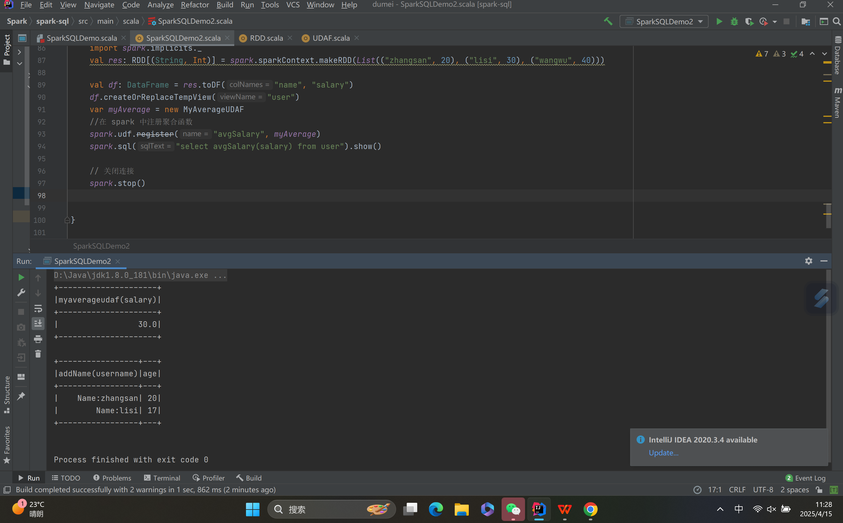 spark-SQL核心编程_sparksql java udaf-CSDN博客