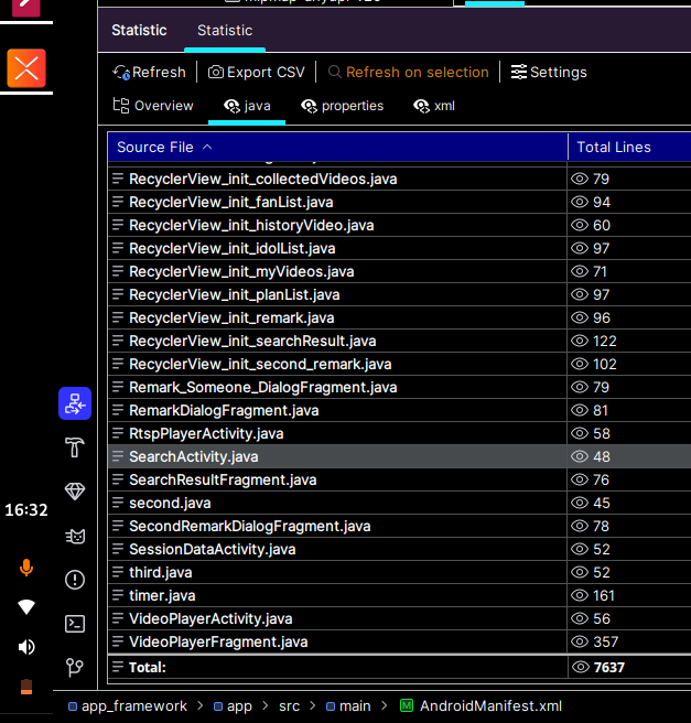Android studio 统计APP代码总行数---statistic_android studio statistic-CSDN博客