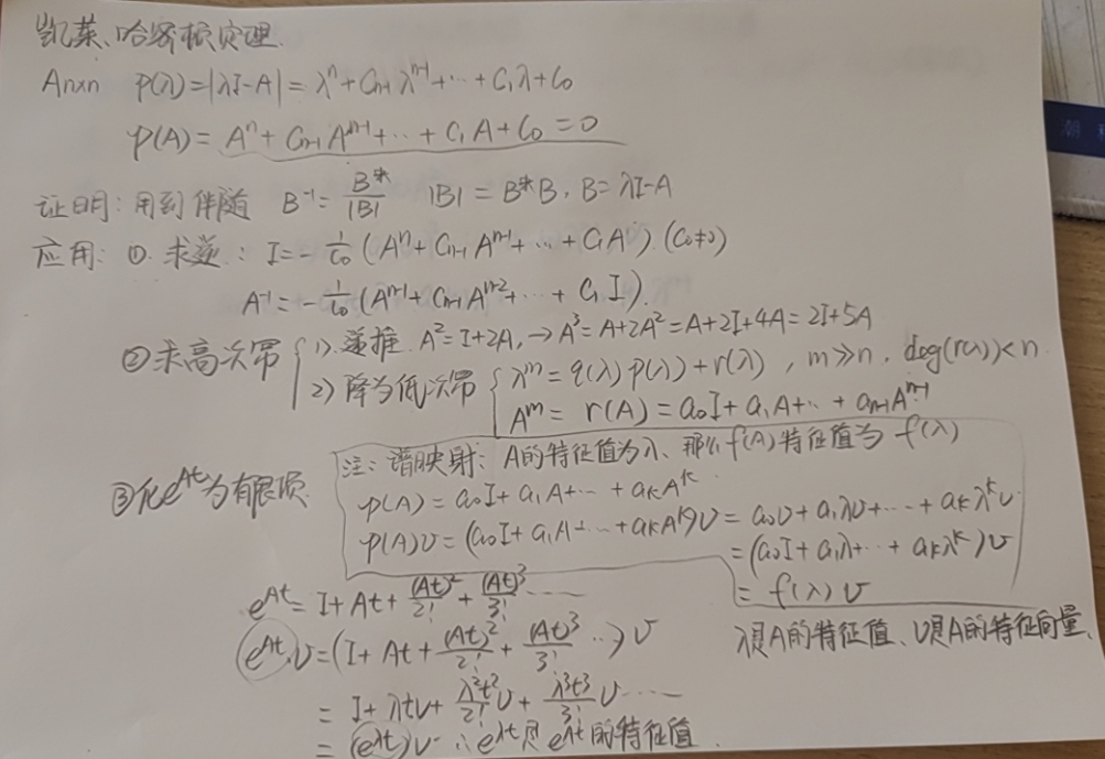 【矩阵分析与应用】【第8章 特征分析】【8.3.1 凯莱-哈密顿定理（Cayley-Hamilton）及其应用】_凯莱-哈密顿定理(cayley-hamilton theorem)的工程应用 ...