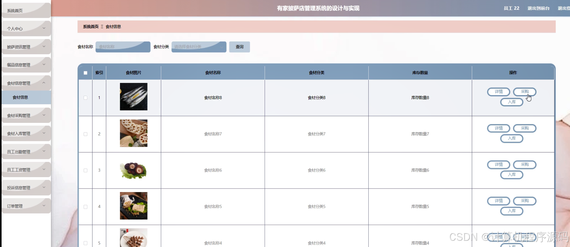 【开题报告】基于springbootvue有家披萨店管理系统的设计与实现（程序源码论文 计算机毕业设计外卖商家管理系统设计与实现 钟