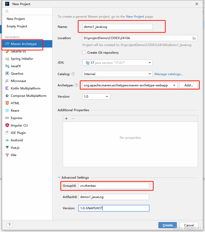 Demo1 Maven Java日志-CSDN博客