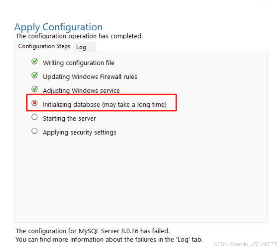 安装mysql遇到的问题_mysql安装初始化数据库失败log出现乱码-CSDN博客